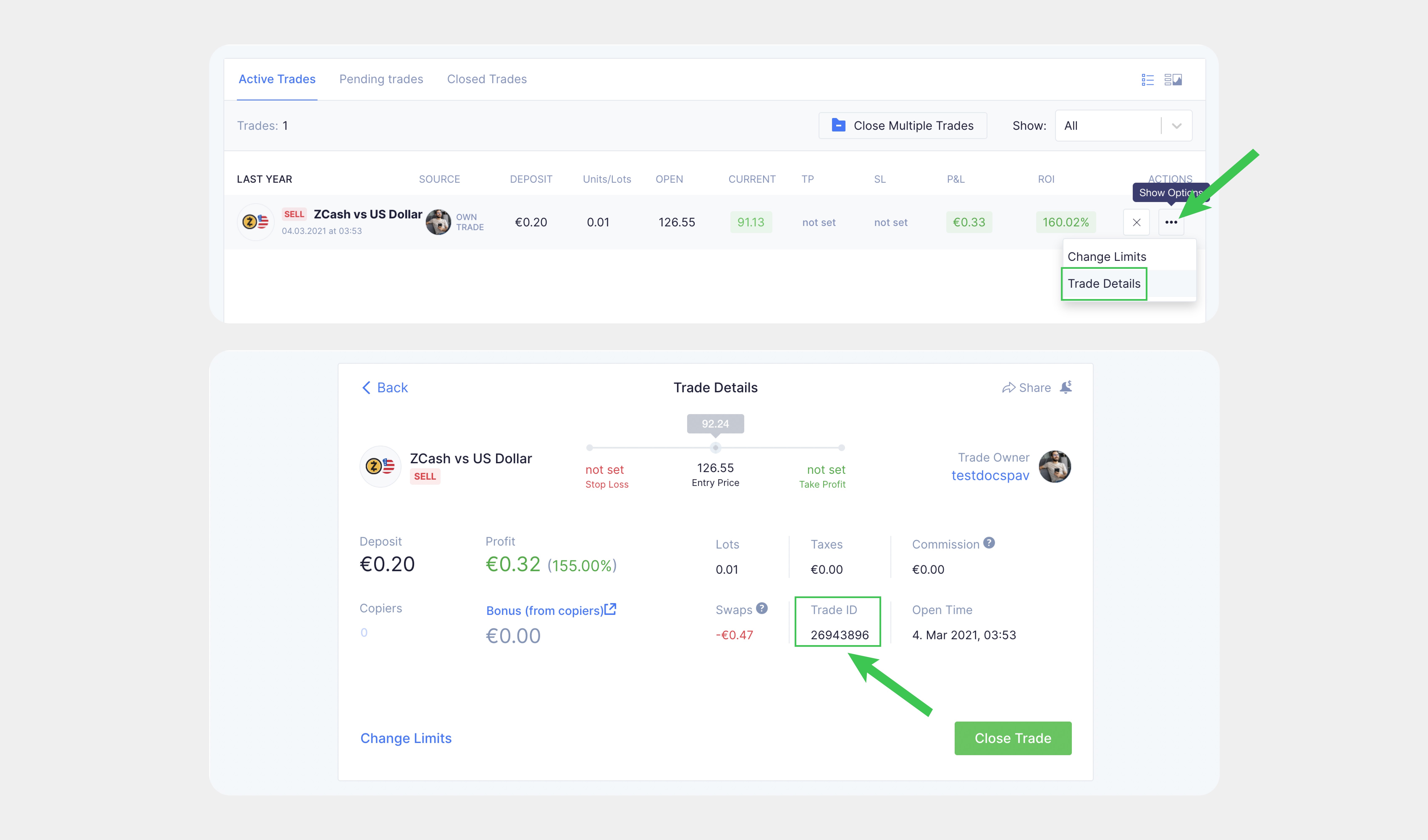 Where can I find my position ID number? – NAGA United Arab Emirates
